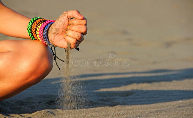 Falling sand stock image. Image of fingers, time, fall - 36496825