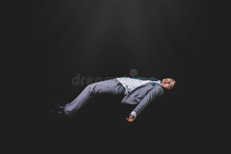 Falling and Screaming Businessman Stock Photo - Image of employee ...