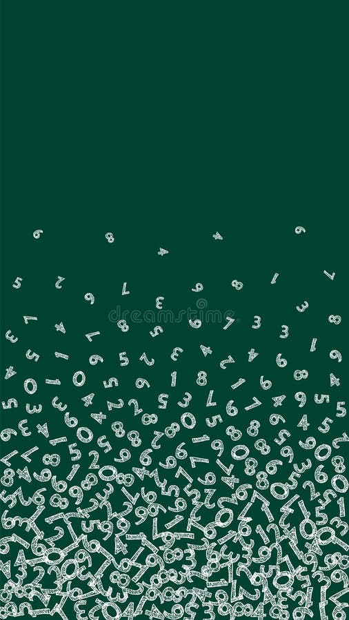 Falling Sketch Chalk Numbers. Math Stock Photo - Image of backdrop ...