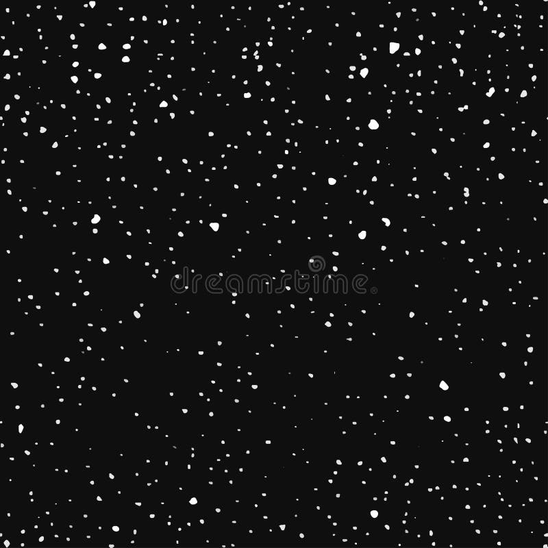 Falling Snow Flakes, Chaotic Dots the Gradient. Isolated on Black ...