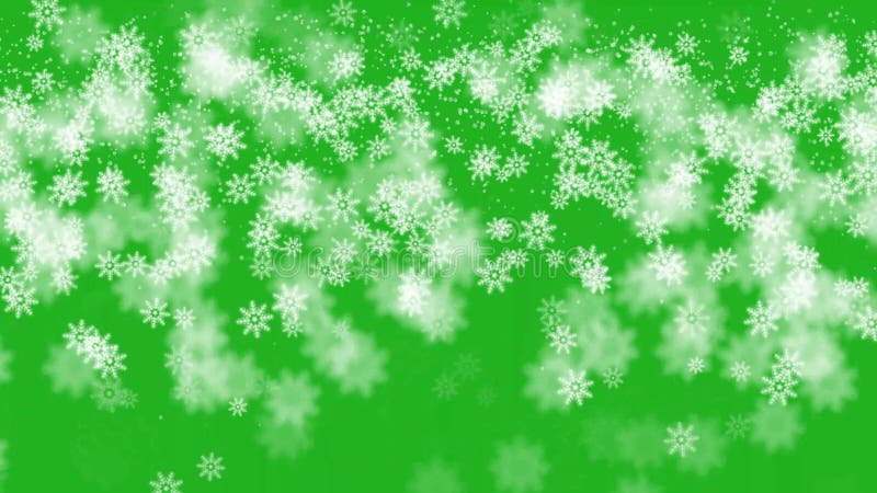 Falling Snow Flakes Green Screen Motion Graphics Stock Footage - Video ...