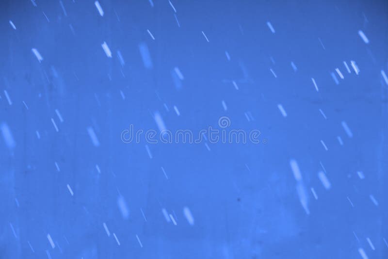 Falling Snow Flakes during the Snowfall from the Sky. Stock Photo ...