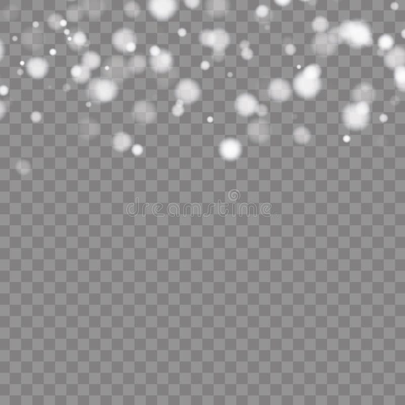 Falling Snow Overlay Background. Snowfall Winter Christmas Background ...