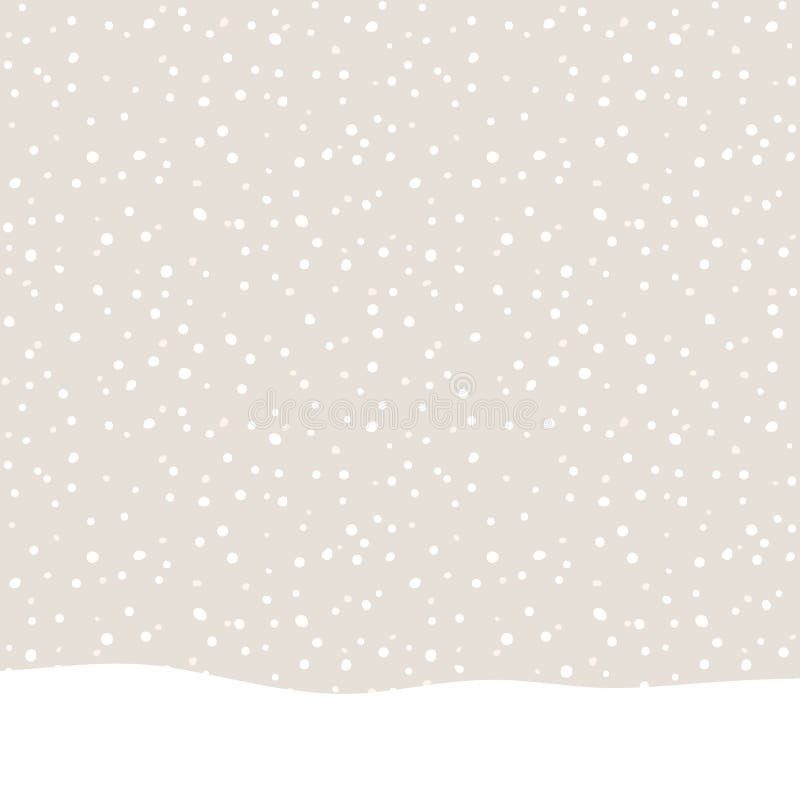 Falling Snow Seamless Pattern. White Snow and Blue Sky Vector ...