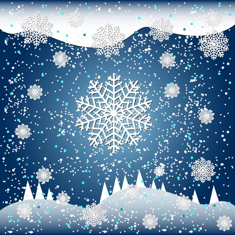 Falling Snow Repeating Background Stock Illustrations – 393 Falling ...