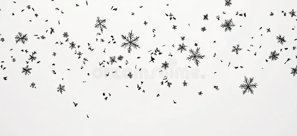 Falling Snowflakes Abstract Winter Background High Quality Image Stock ...