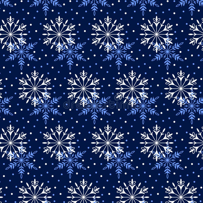 Seamless Snowfall Texture Template on Gradient Background Snow Falling ...