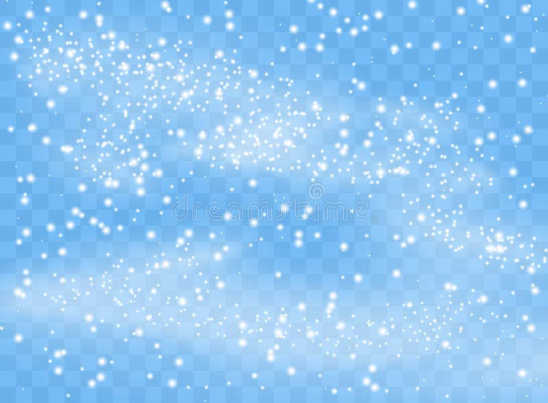Snow Background and Snowflakes. Falling Snow Effect. Overlay Stock ...