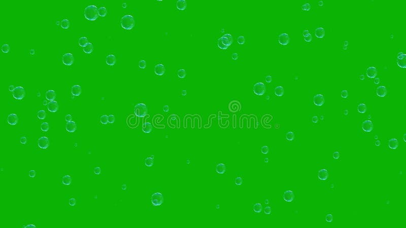 Falling Soap Bubbles Effect Up (Chroma Key). 4K Animation. Stock Video ...