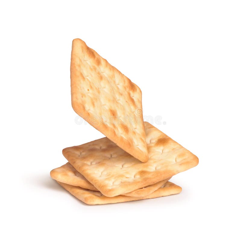 Stack of square crackers stock image. Image of dietary - 65228557