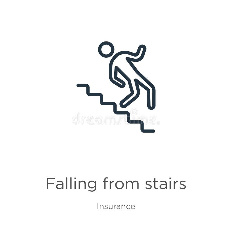Falling Down Stairs Warning Stock Illustrations – 133 Falling Down ...