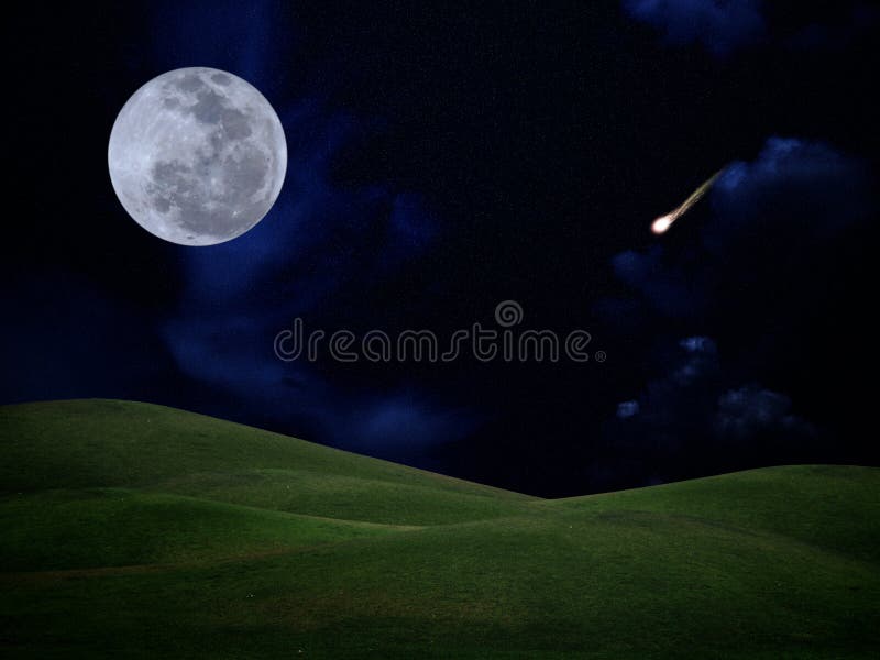 Falling star stock photo. Image of tranquil, asteroid - 22425030