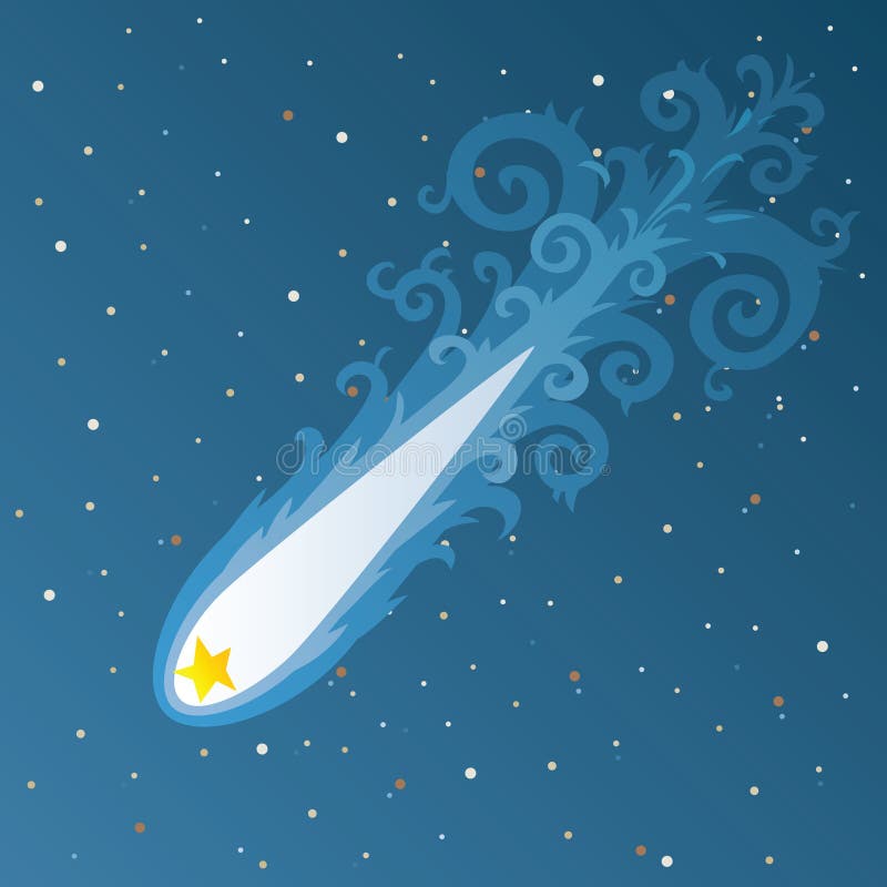 Falling Star stock illustration. Illustration of shape - 41748480