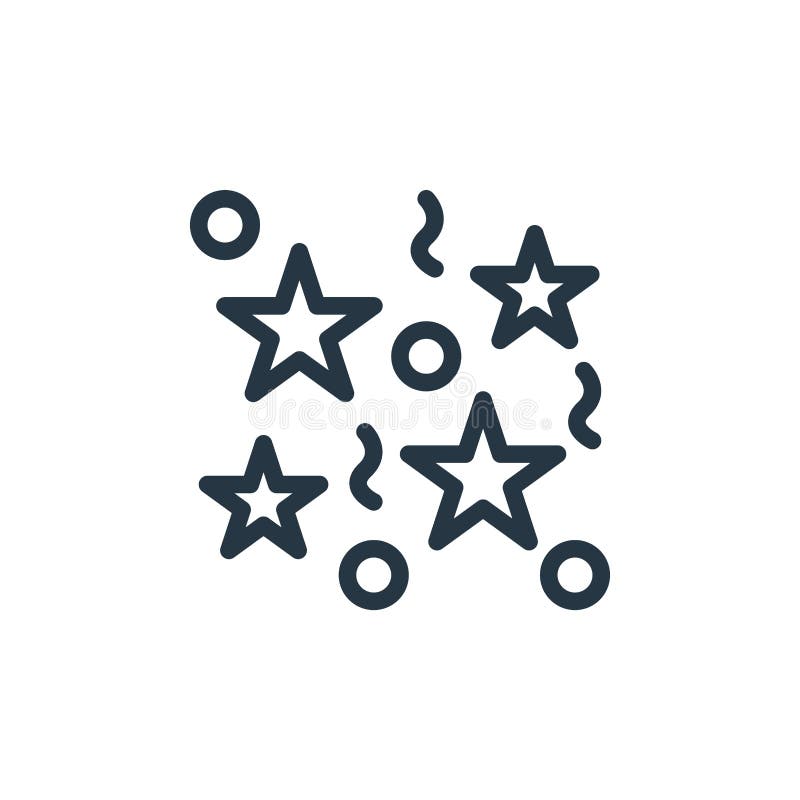 Falling Star Icon Vector from Universe Concept. Thin Line Illustration ...