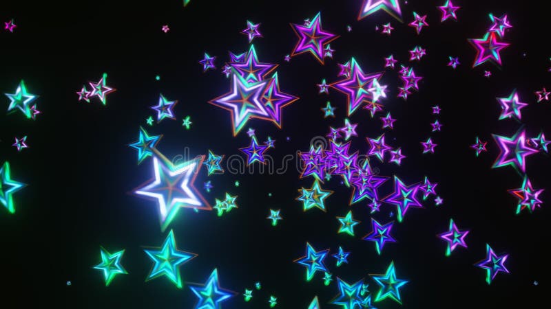 Falling Star Shapes Psychedelic Strobe VJ Loop Stock Footage - Video of ...