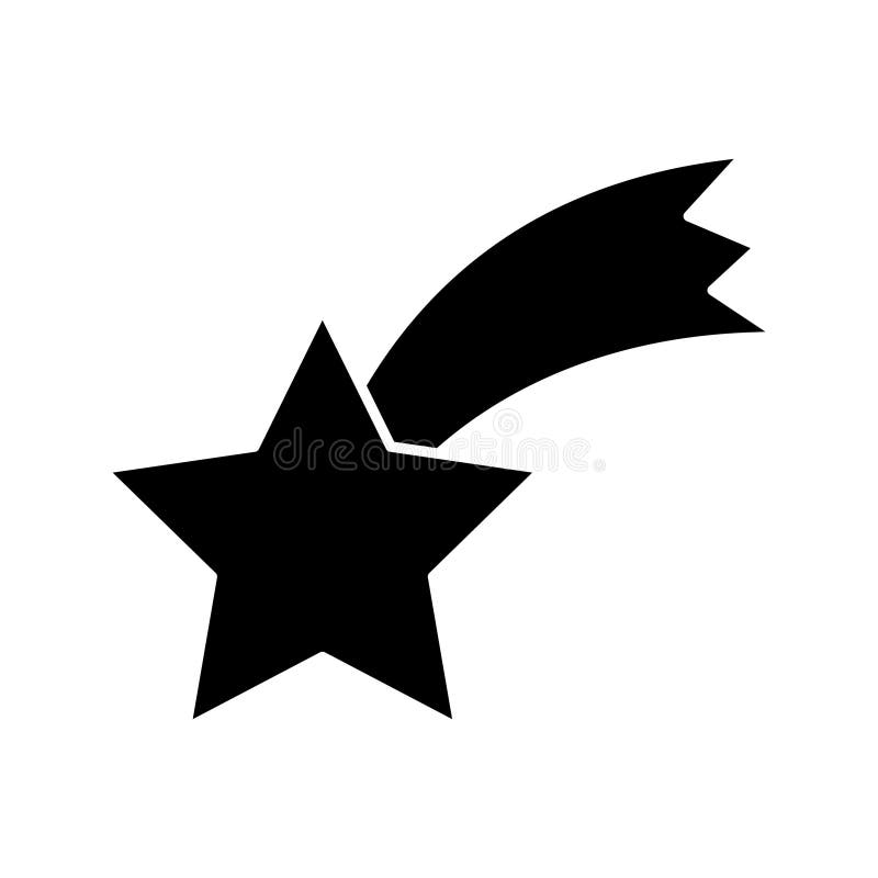 Falling Star Vector Icon Which Can Easily Modify or Edit Stock Vector ...