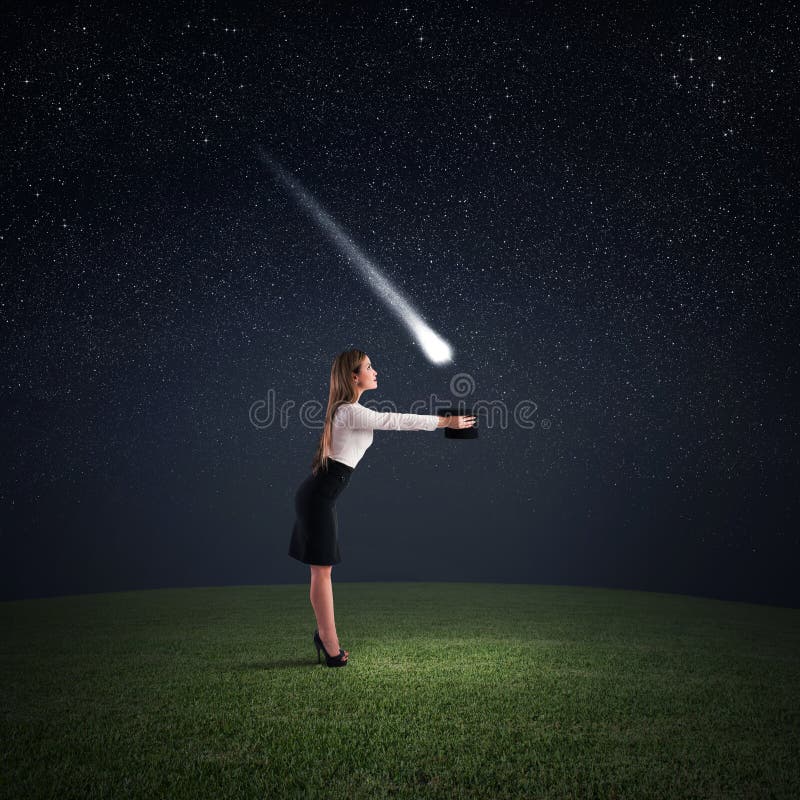 Falling star stock photo. Image of glow, atmosphere, daydream - 70157774