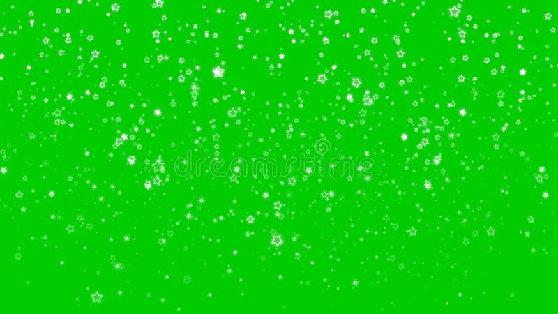Falling Stars with Green Screen Background Stock Footage - Video of ...