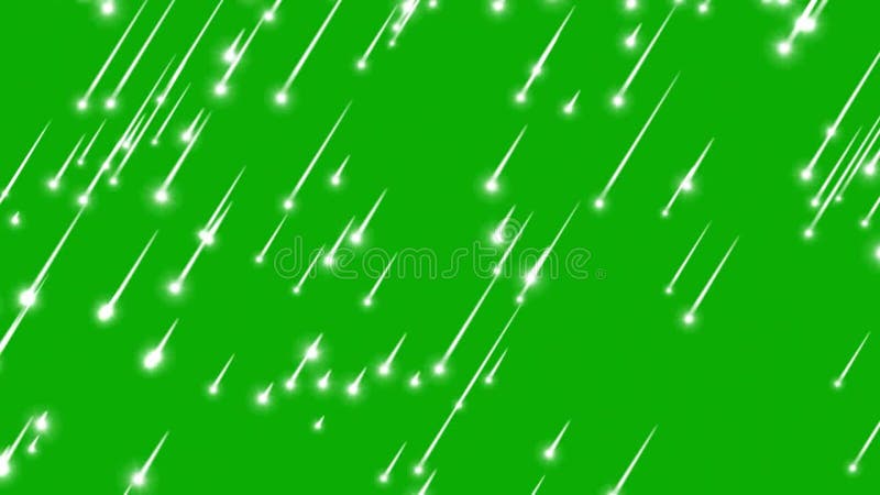 Falling Stars with Green Screen Background Stock Footage - Video of ...