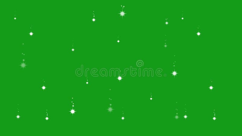Falling Stars Green Screen Motion Graphics Stock Footage - Video of ...