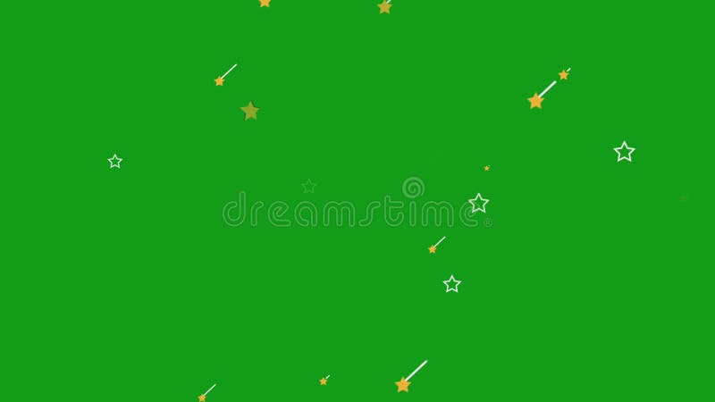 Falling Stars Motion Graphics with Plain Black Background Stock Video ...