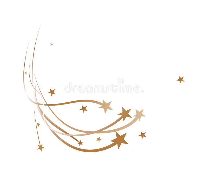 The Falling Stars are a Simple Drawing. Stock Illustration ...