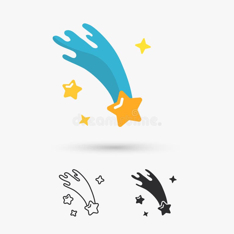 Falling stars stock vector. Illustration of greeting - 92732636