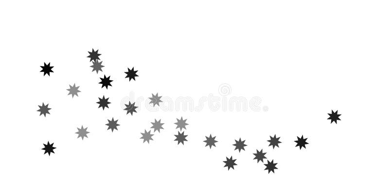 Falling Stars On A White Background Stock Vector Illustration Of
