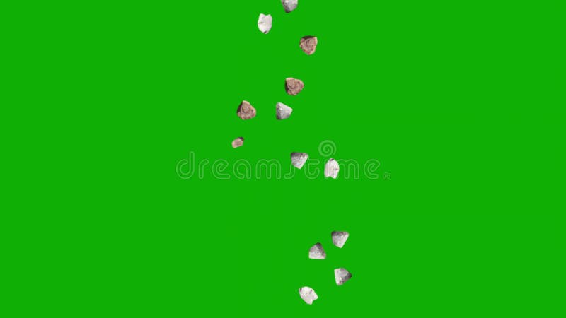 Falling Debris Particles Motion Graphics with Green Screen Background ...