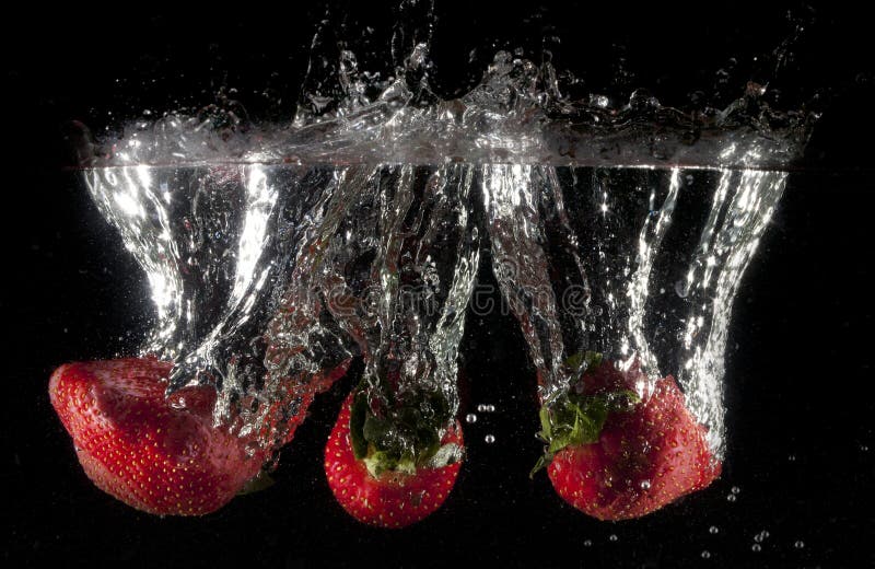 Falling strawberries stock photo. Image of fresh, couple - 43166236