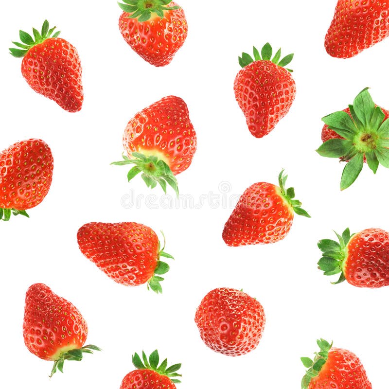 Falling strawberry stock image. Image of pattern, seed - 8857027