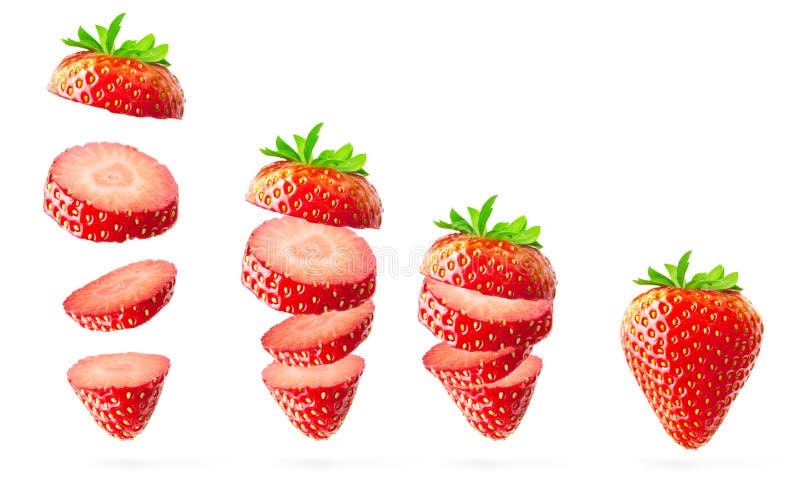 Falling strawberry stock image. Image of appetizing, ripe - 38608271