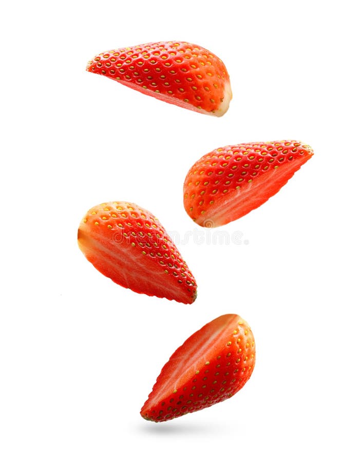 Falling strawberry stock image. Image of appetizing, ripe - 38608271