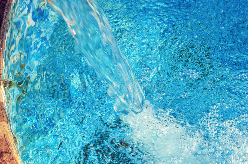 Falling Stream of Fresh Clean Spring Water. Energy of Nature Stock ...