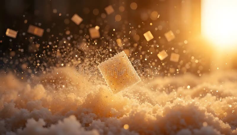 Sugar Cube Explosion stock illustration. Illustration of shiny - 376270081