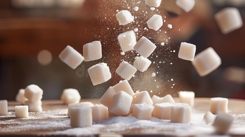 Falling Sugar Cubes stock illustration. Illustration of background ...