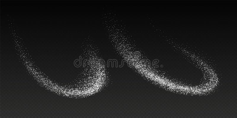 Sugar Powder Splash, Flying Salt, Baking Flour Top View. White Powder ...