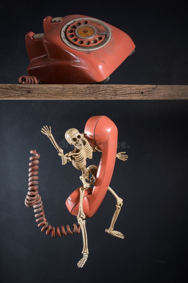 Call Phone Skeleton Stock Photos - Free & Royalty-Free Stock Photos ...