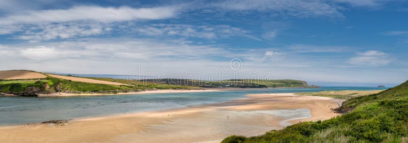 Falling Tide, Camel Estuary, Cornwall Stock Photo - Image of camel ...