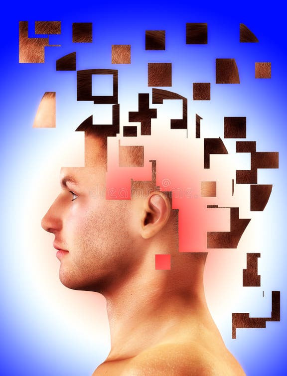 Falling To Bits stock illustration. Illustration of male - 8082122