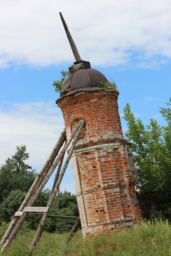 Falling tower stock image. Image of dutch, russia, tower - 95928443
