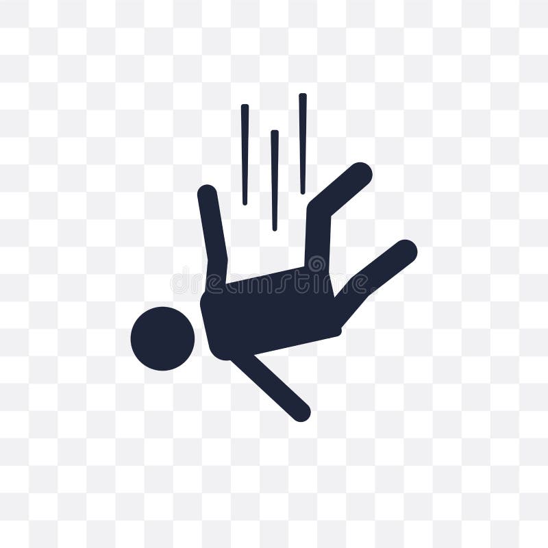 Falling Transparent Icon. Falling Symbol Design from Insurance C Stock ...