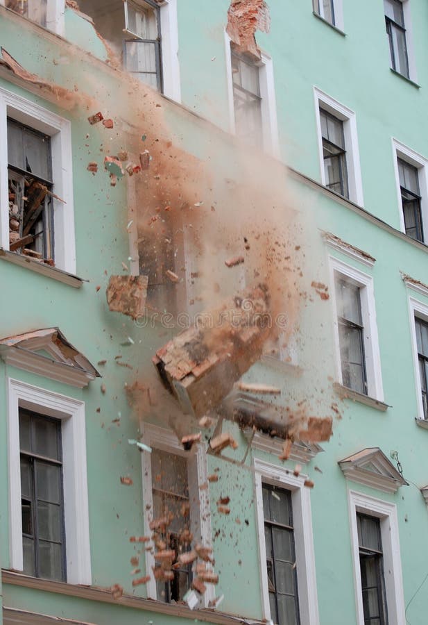 Falling wall stock photo. Image of business, damaged - 45616600