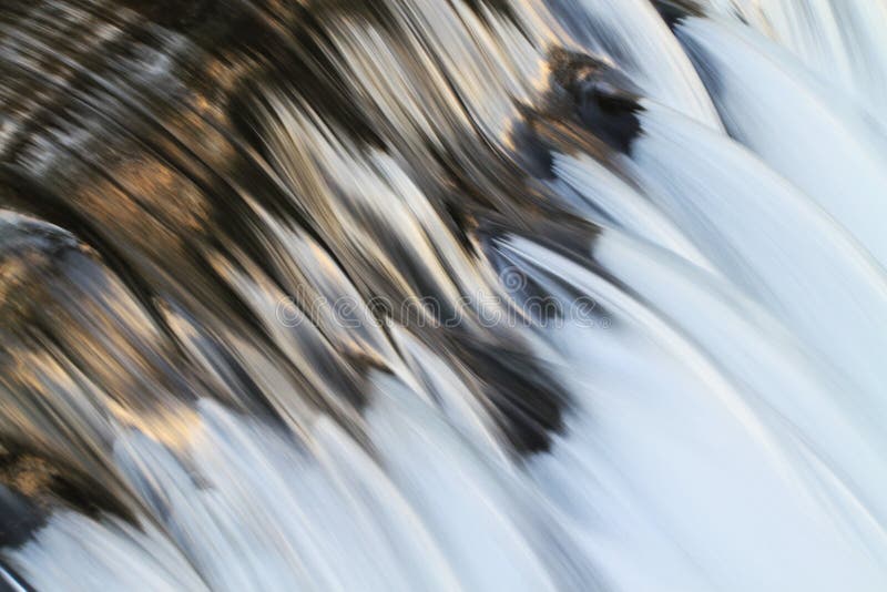 Small Waterfall and a Pair of River Rocks Stock Image - Image of rivers ...