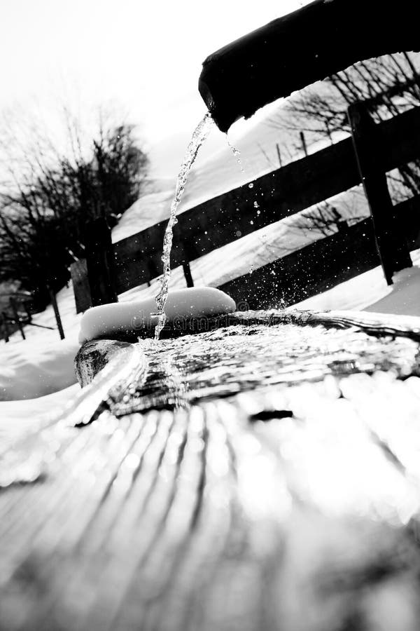 Falling water stock image. Image of winter, snow, white - 39071465