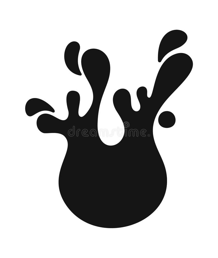 Falling Water Drop Liquid Flow Stock Vector - Illustration of drop ...