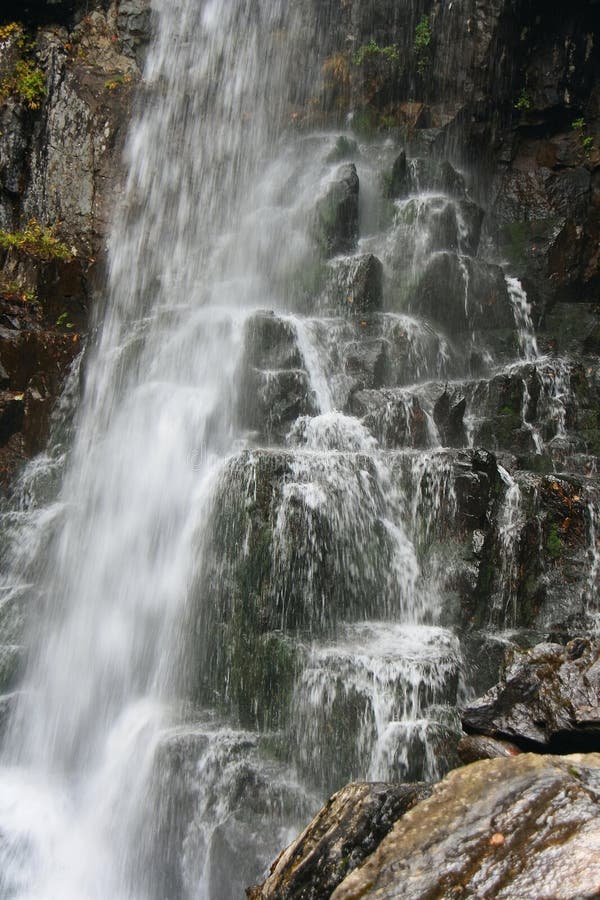 Falling water falls. stock image. Image of drops, boulder - 49162085