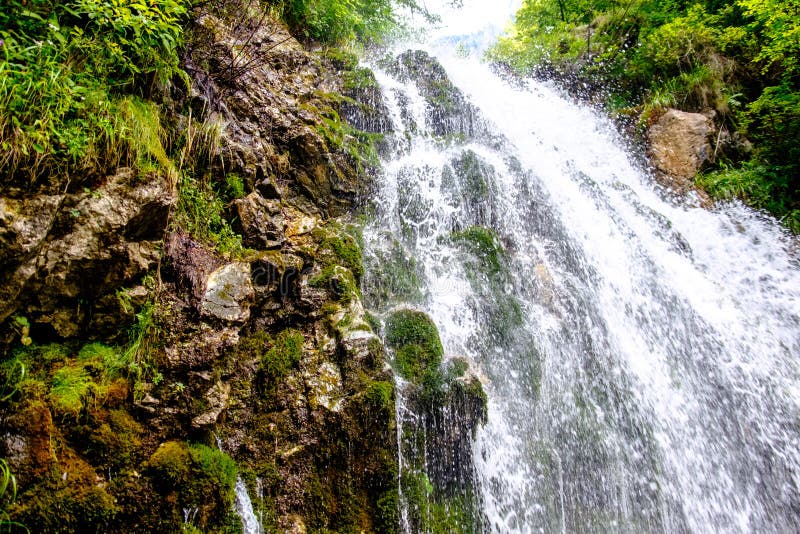 Falling water stock photo. Image of summer, falling, splash - 83554076
