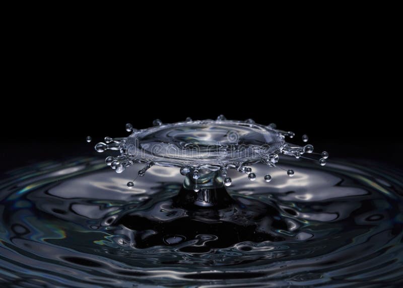 Falling water drop stock image. Image of water, collision - 238593457