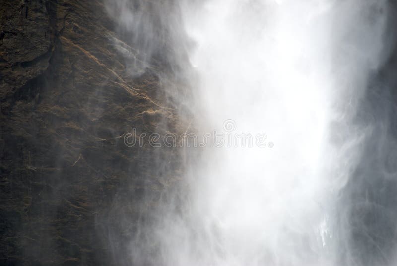 Falling water and spray stock photo. Image of strand, shrouded - 9533506